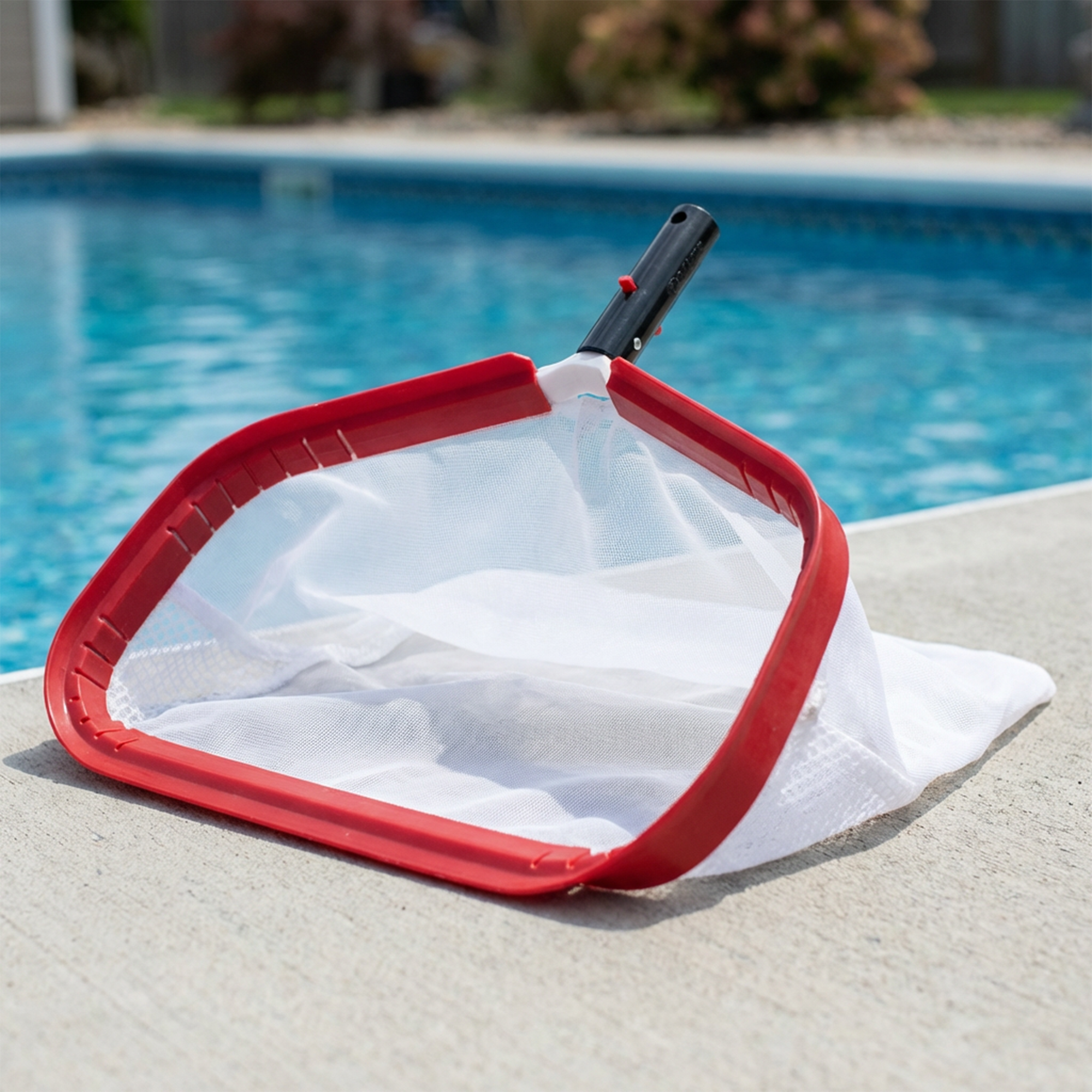 Spartan 17.5" Heavy Duty Pool Leaf Rake With 18" Fine Mesh Bag – Skimlite