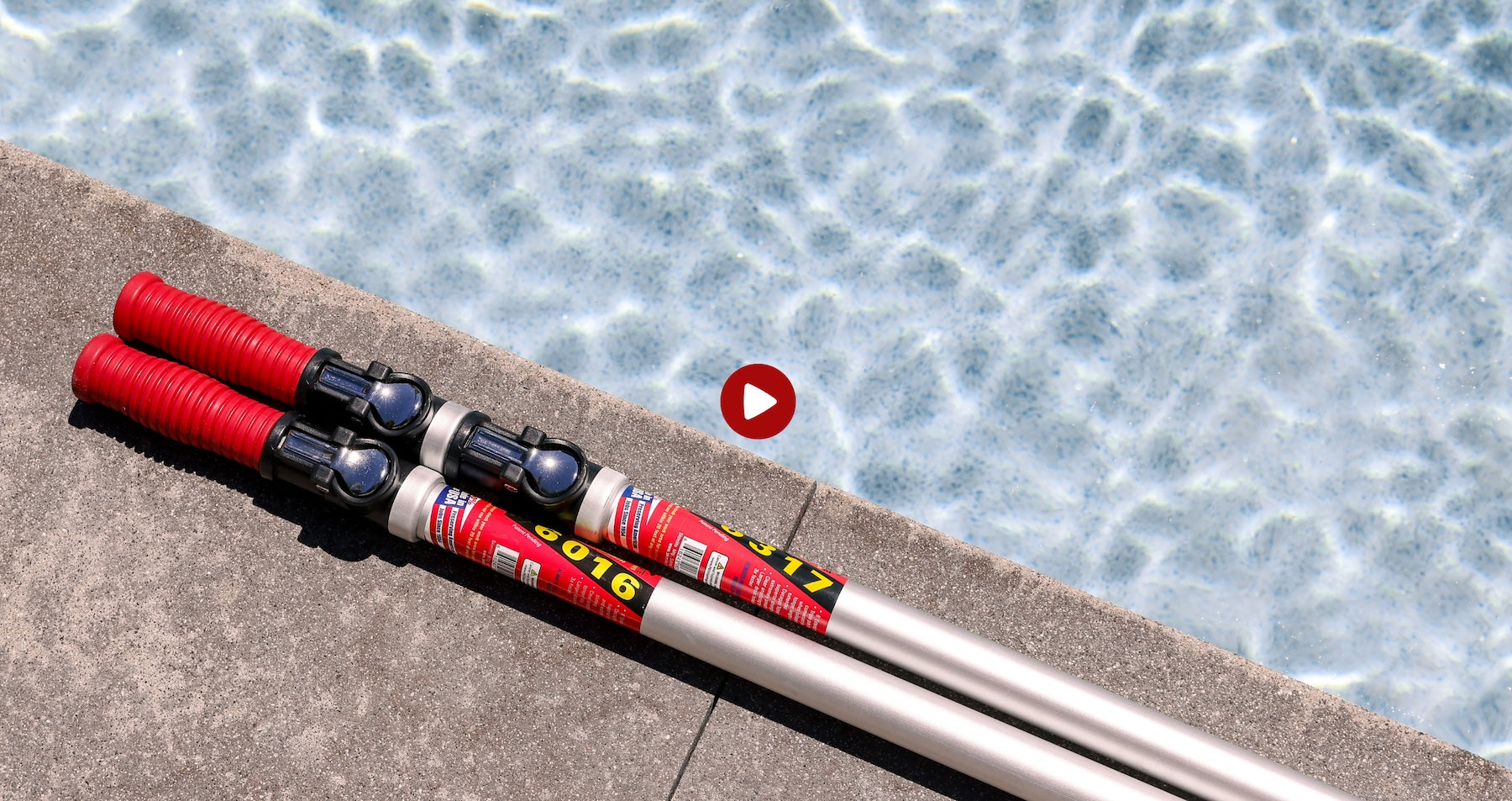 6016 - SNAPLITE Series 8' to 16' Tele Pole with Button Lock - Skimlite